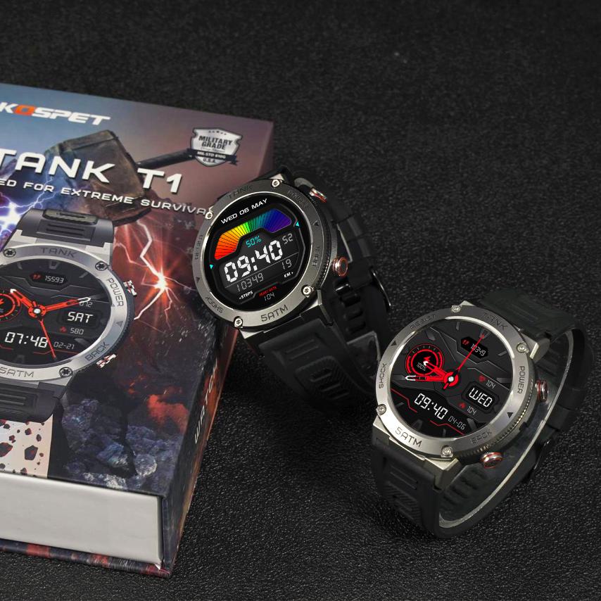 Купить Умные часы Smart Kospet Tank T1 Silver оригинал — цена 3 250 грн ...